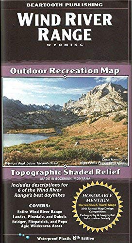 Wind River Range, Wyoming Outdoor Recreation Map [Map] Beartooth Publishing and Chris Hamilton ...