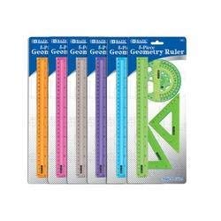Bazic 5-Piece Geometry Ruler Combination Sets | Wide World Maps & MORE!