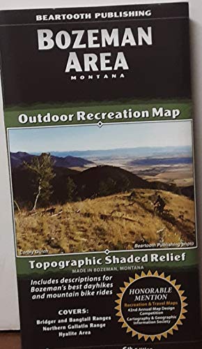 Bozeman Area Topographic Outdoor Recreation Map | Wide World Maps & MORE!