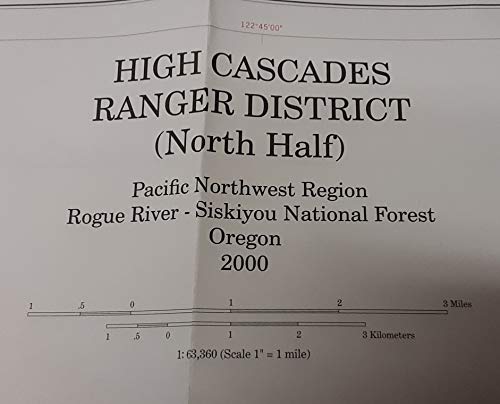 High Cascades Ranger District - Horth Half | Wide World Maps & MORE!