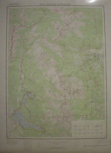 Rocky Mountain National Park, Colorado (TCO1649) [Map] United States ...
