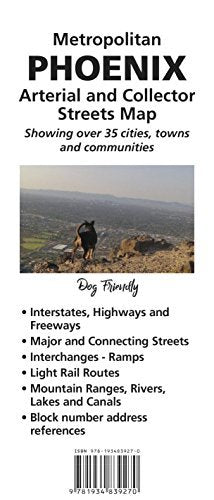 Metropolitan Phoenix Arterial and Collector Streets Map Showing Over 35 ...