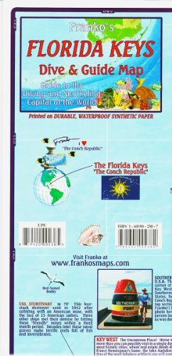Florida Keys Dive & Guide Map | Wide World Maps & MORE!