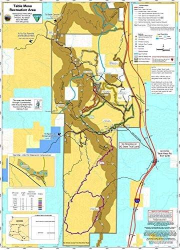 Table Mesa Recreation Area Full-Size Gloss Laminated Wall Map | Wide ...