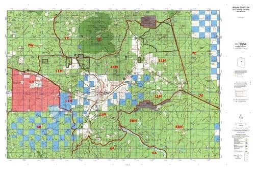 Arizona 11M Hunt Area / Game Management Unit (GMU) Map | Wide World ...
