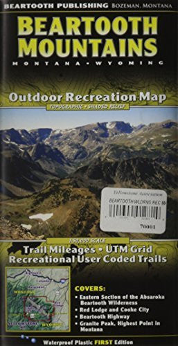 Beartooth Mountains [Map] Beartooth Publishing | Wide World Maps & MORE!