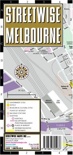 Streetwise Melbourne Map - Laminated City Center Street Map of ...