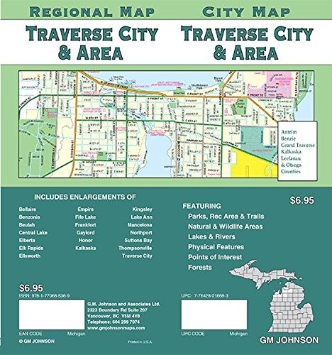City Map Traverse City & Regional Map Traverse City Area (Michigan ...