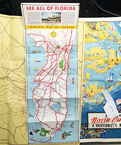 Ocean Highway. New York. Miami. Pines to Palms. Map title: Ocean ...