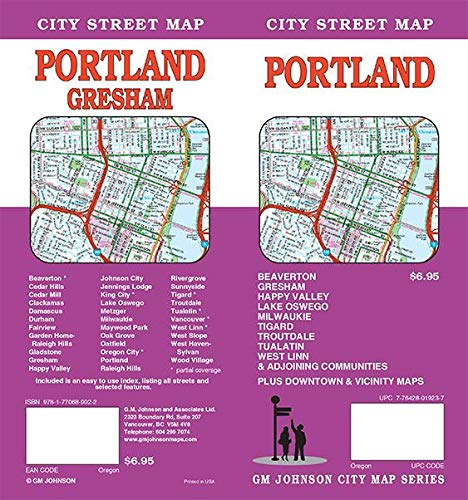 Portland, Oregon City Street Map | Wide World Maps & MORE!