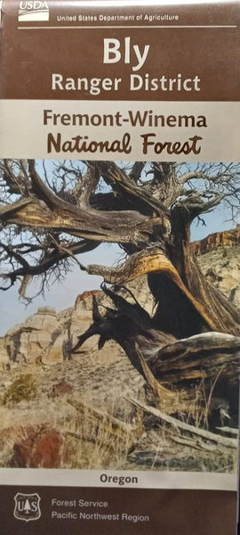Bly Ranger District Fremont Winema National Forest Map | Wide World ...