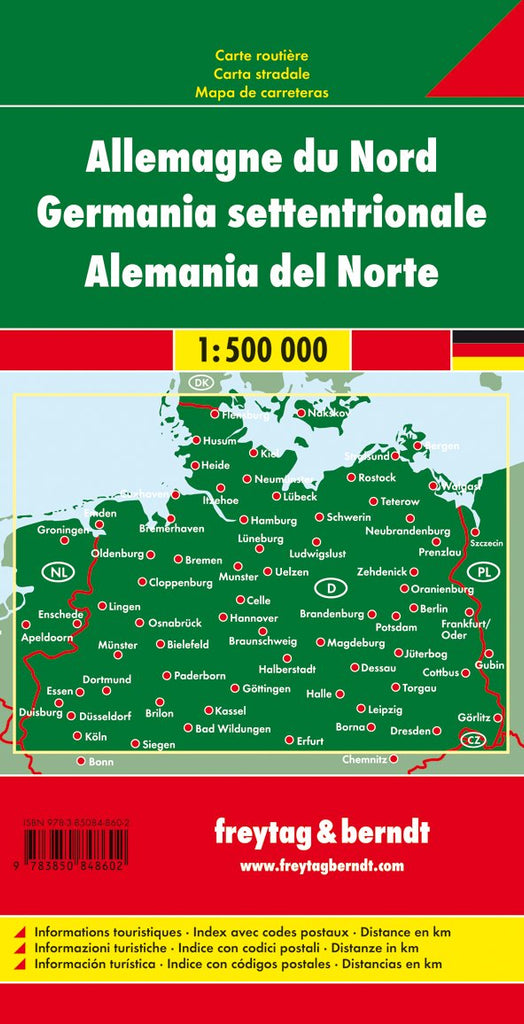 Germany North [Map] Freytag-Berndt und Artaria | Wide World Maps & MORE!