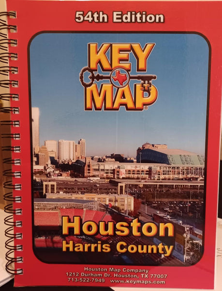 54th Edition Key Map Houston - Harris County | Wide World Maps & MORE!